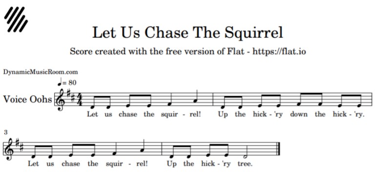 Let Us Chase The Squirrel Lesson Plan – Dynamic Music Room
